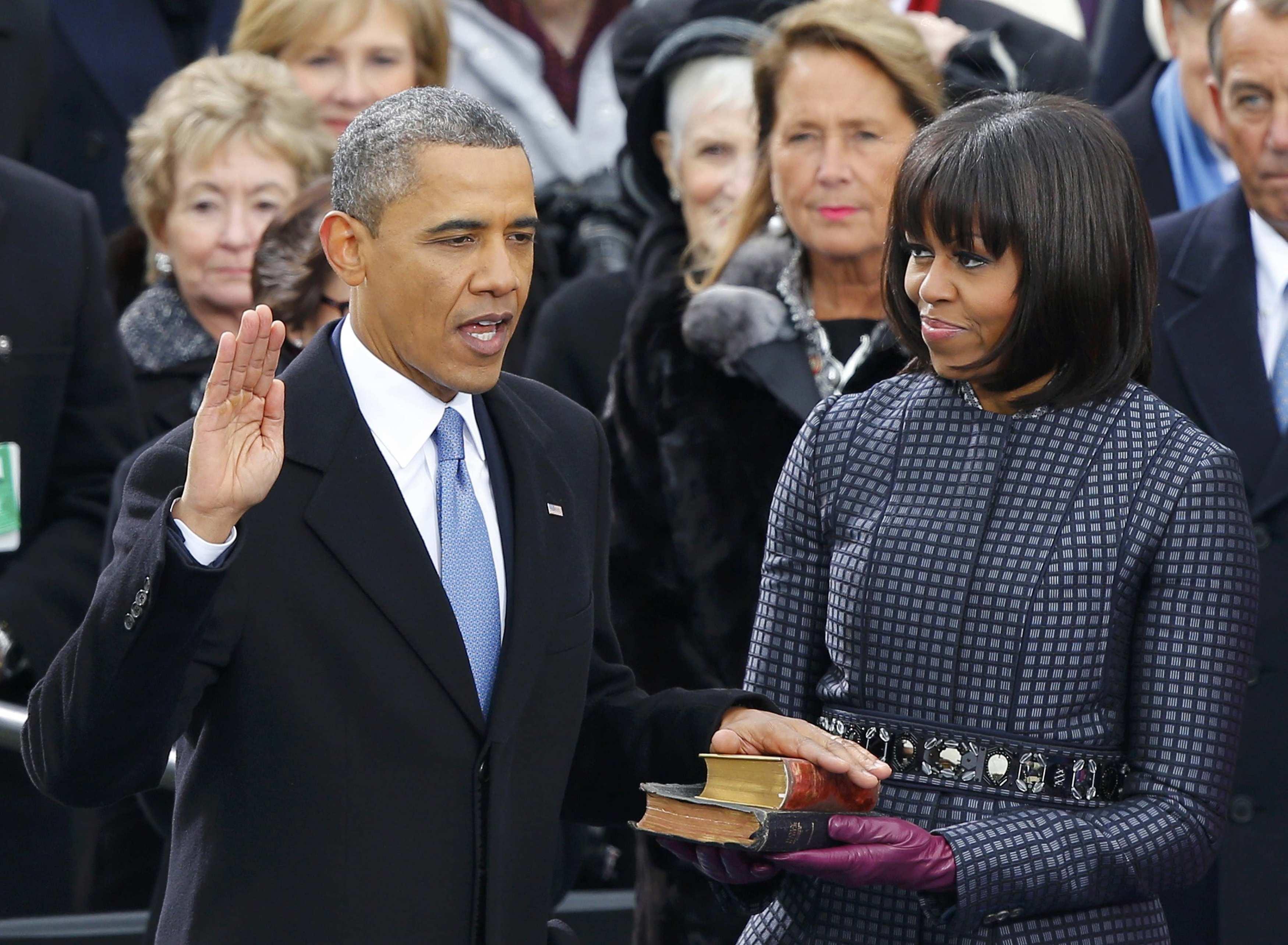Em juramento de cargo de presidente dos EUA, Barack Obama pede ajuda a ...