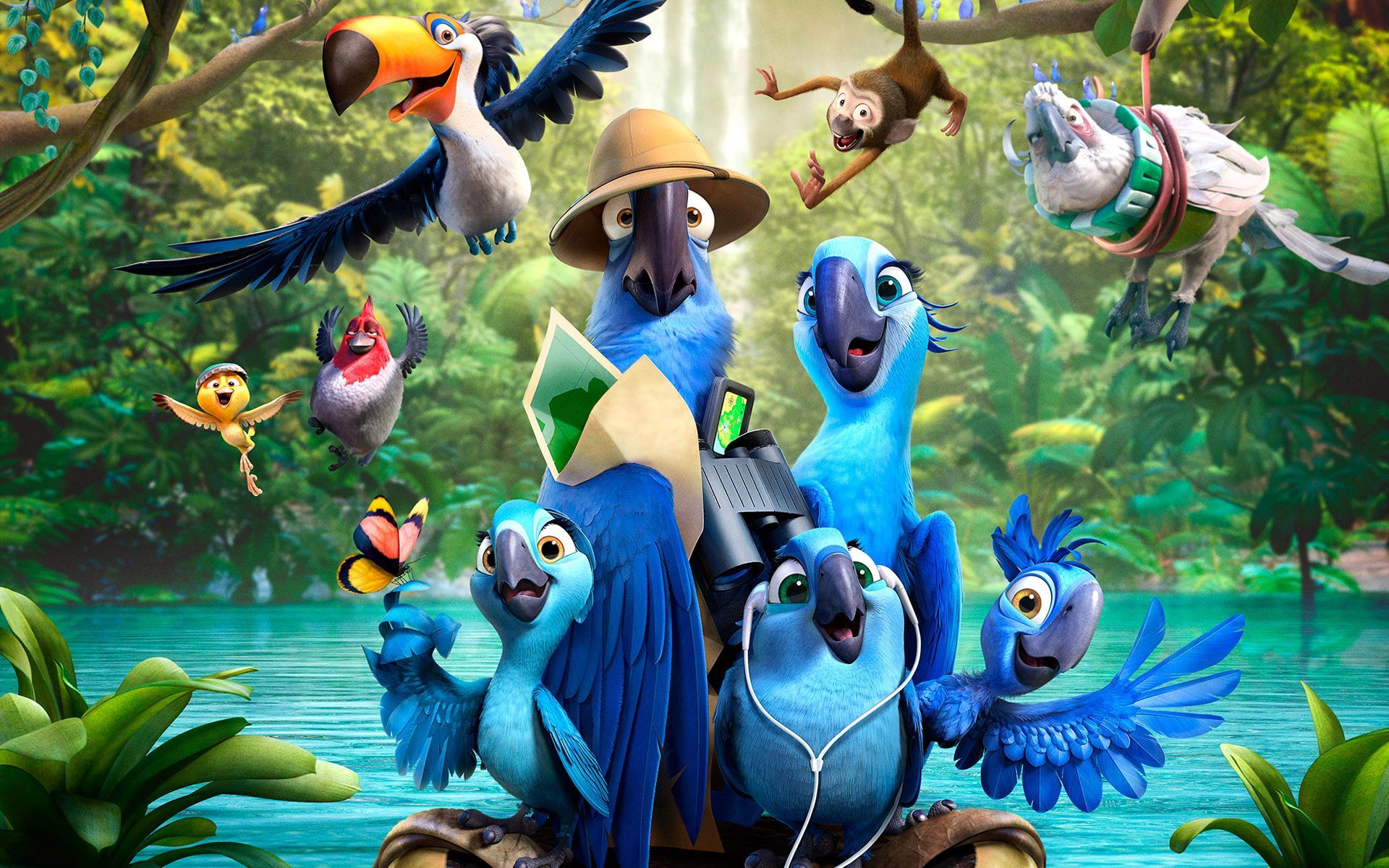 Em 'Rio 2', Blue e Jade levam filhotes à Amazônia. Veja o trailer - Guiame