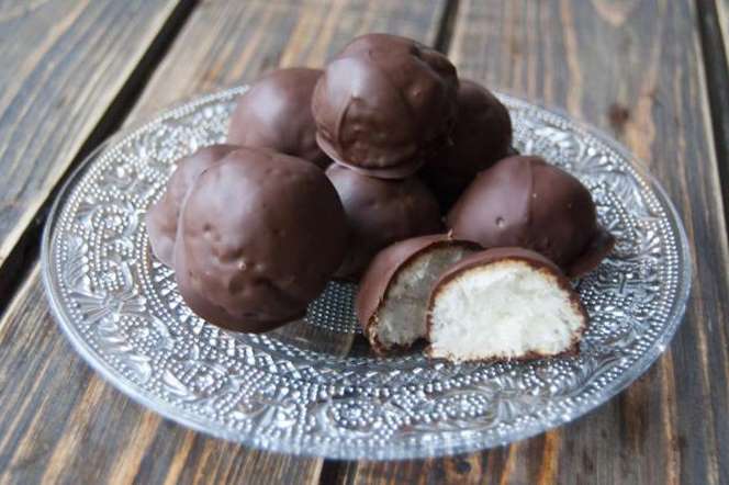 Rochers de chocolate com coco - Guiame